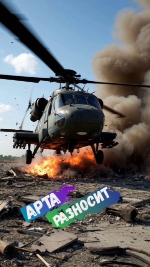Ракетный Ад_ Беспилотник Снимает Разрушения и Боевые Вертолеты!
