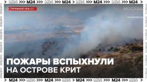 Лесные пожары вспыхнули на греческом острове Крит - Москва 24