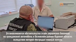Устанавливаются обстоятельства атаки украинских боевиков на гражданский автомобиль