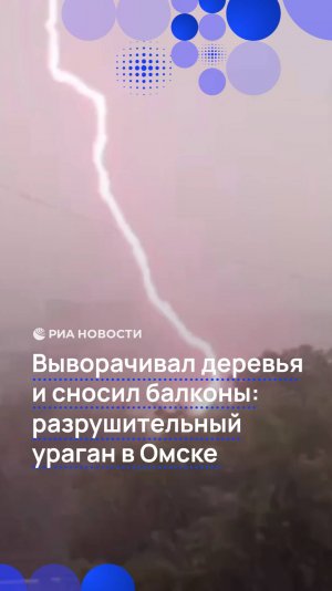 Выворачивал деревья и сносил балконы: разрушительный ураган в Омске