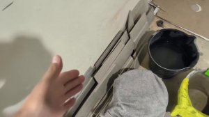 Керамогранит в ванной доделан