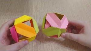 Как сделать оригами шар из бумаги своими руками
