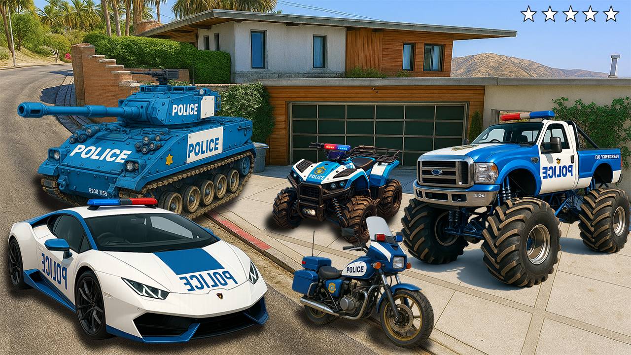 УГНАЛ ВСЕ СЕКРЕТНЫЕ ПОЛИЦЕСКИЕ ТАЧКИ В GTA 5