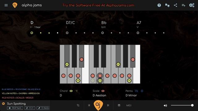PINK FLOYD STYLE PSYCHEDELIC ROCK Jam Track for Piano  Keys Play Along