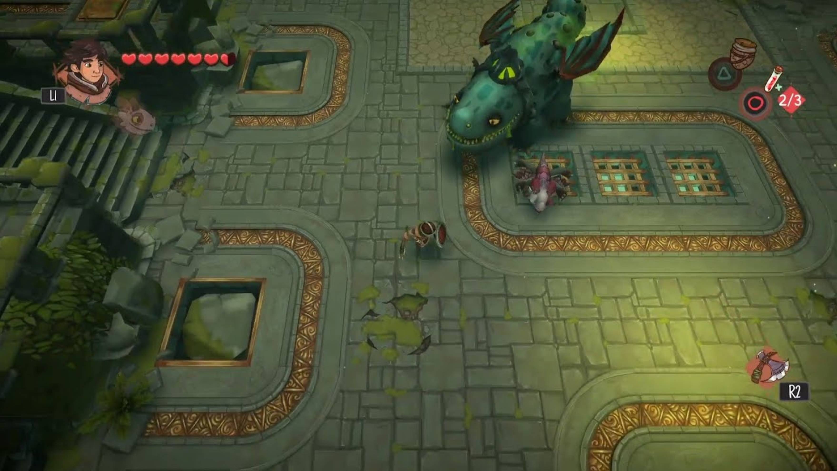 Прохождение игры Dragons Dawn of New Riders #2 Древние руины и первый босс (без комментариев)
