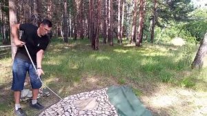 Установка палатки РБ200 (Кайфандра) от Мобиба на время.