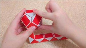 Как сделать змею из змейки Рубика