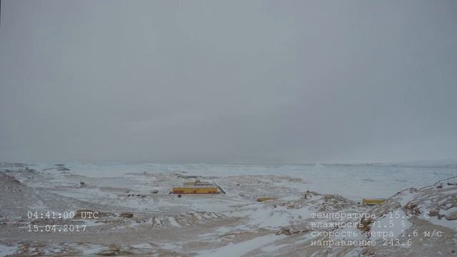 Антарктида ст. Прогресс 2017.04 Timelapse