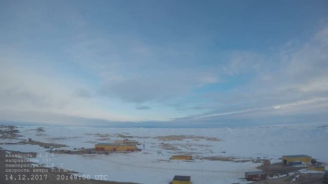 Антарктида ст. Прогресс 2017.12 Timelapse