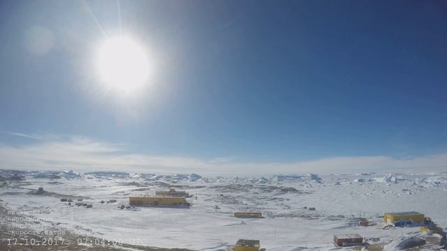 Антарктида ст. Прогресс 2017.10 Timelapse