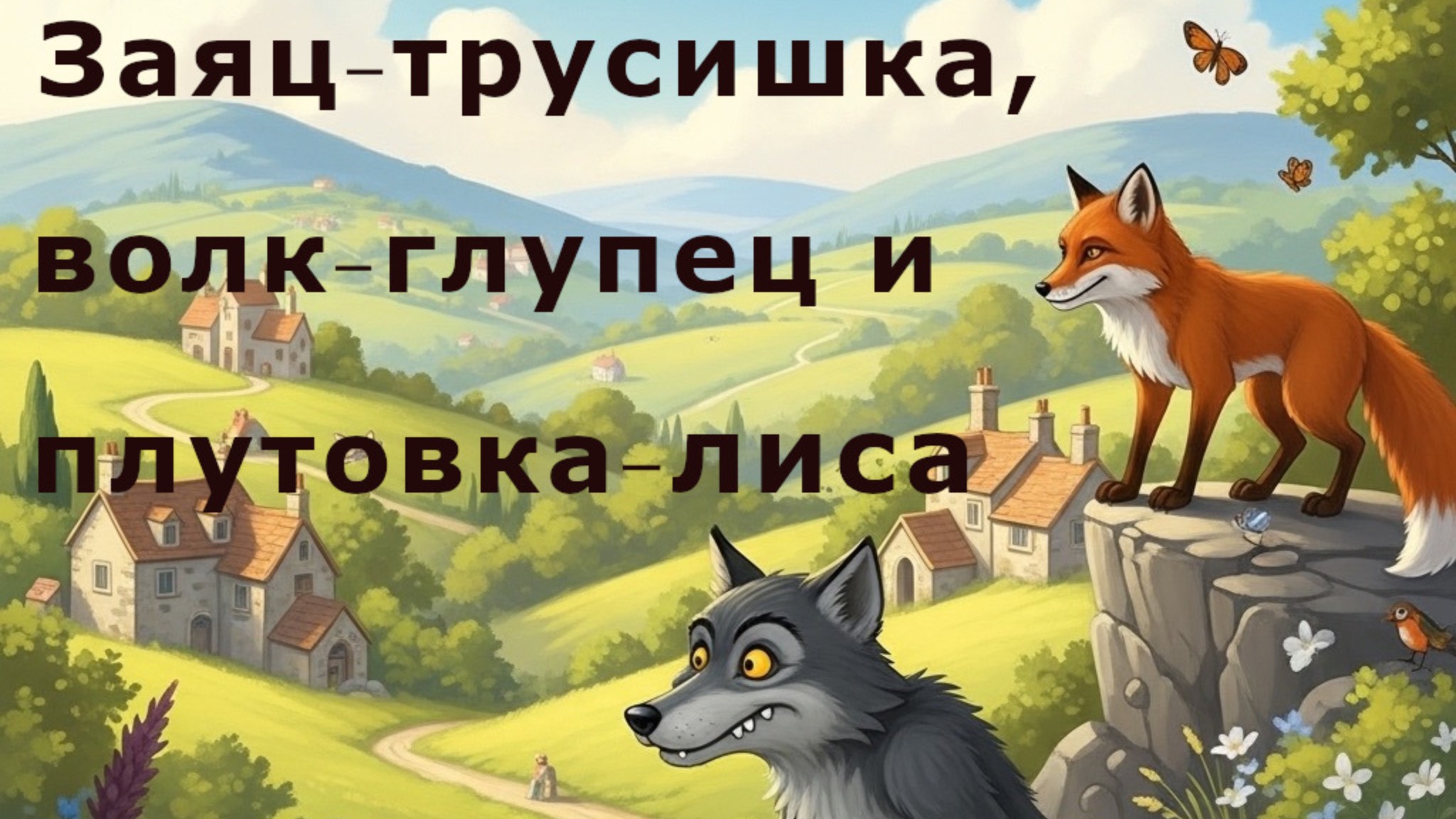 Заяц-трусишка, волк-глупец и плутовка-лиса. Грузинская сказка