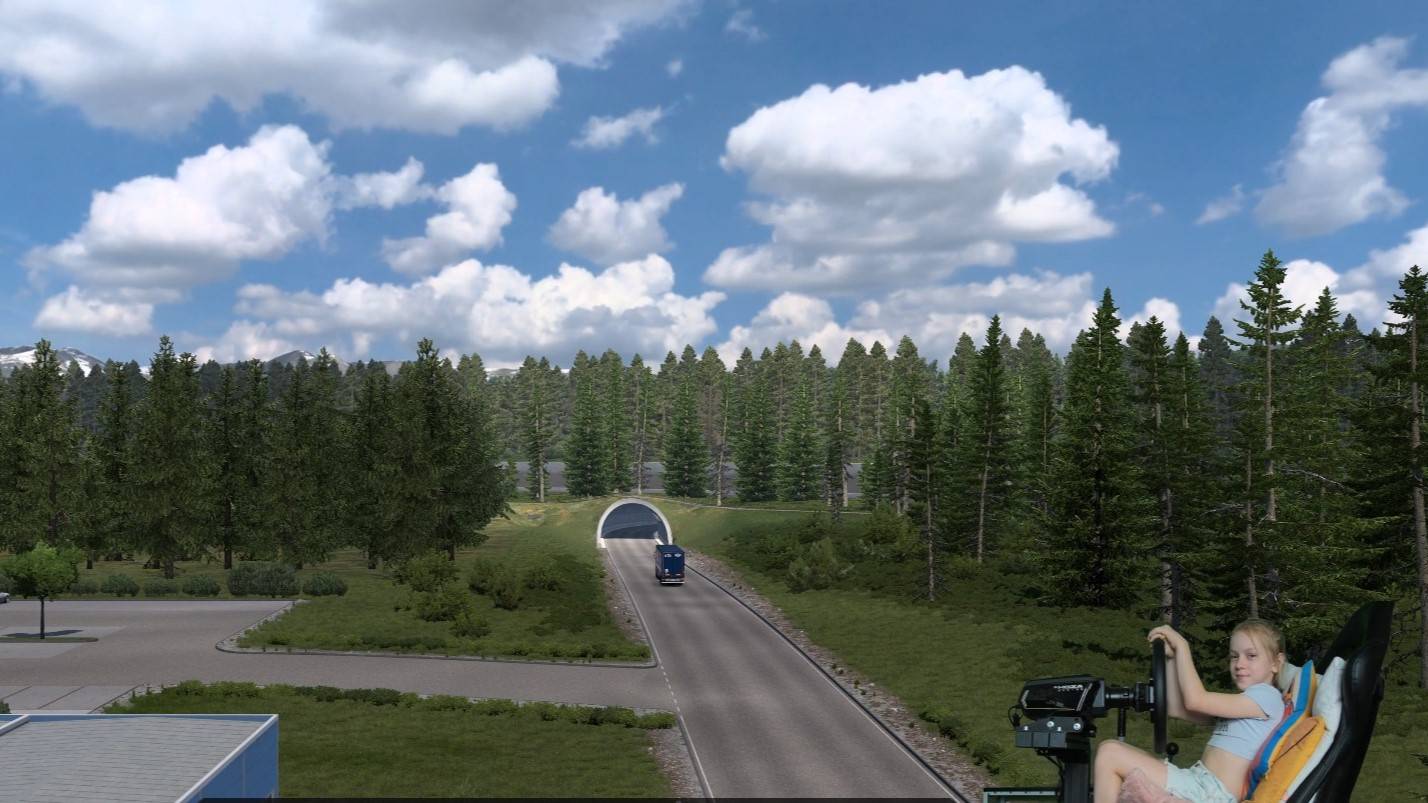 Euro Truck Simulator 2 на подвижной платформе. Прохождение выпускного экзамена (часть 2). #03.
