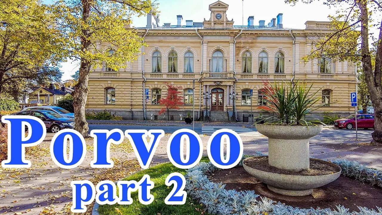 [4K] Осенняя прогулка в Порвоо, Финляндия. часть 2