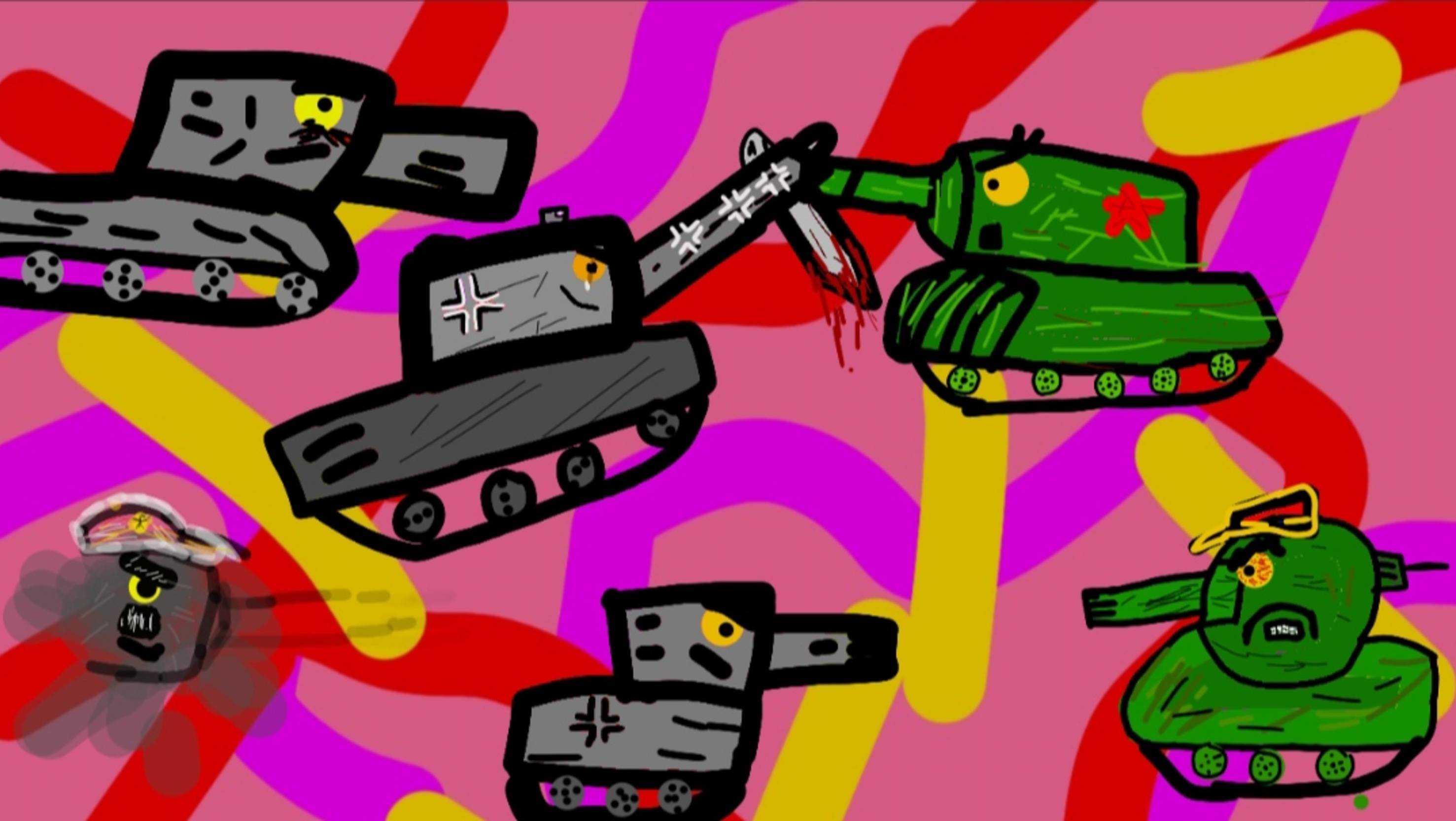 Начало войны. Мультики про танки.