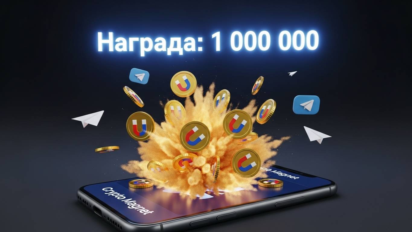 Получаем 2 млн монет за задания в Crypto Magnet