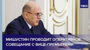 Мишустин проводит оперативное совещание с вице-премьерами