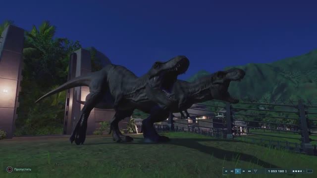 Прохождение игры Jurassic World Evolution 2 #11 Первые Рексы (без комментариев)