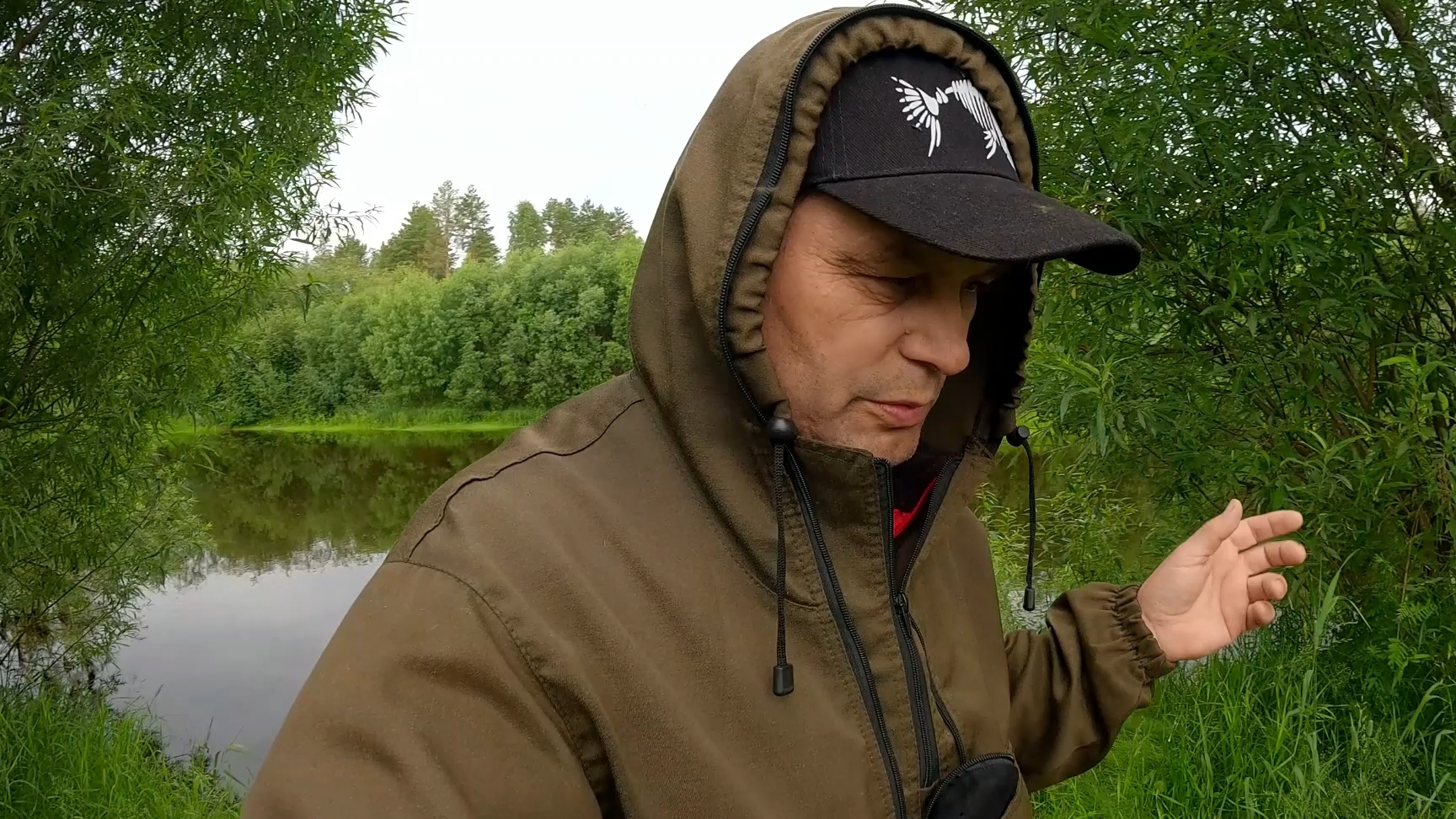 Скатался проверил перемёт и самоловки.