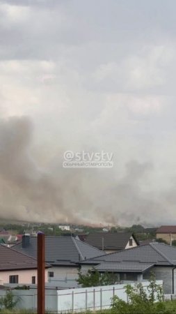 Вблизи Ставрополя загорелись два гектара сухой травы
