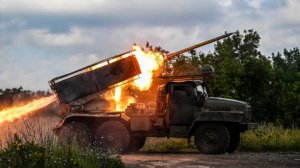 Расчет РСЗО «Град» уничтожил пункт управления дронами ВСУ. Лучшее видео из зоны СВО