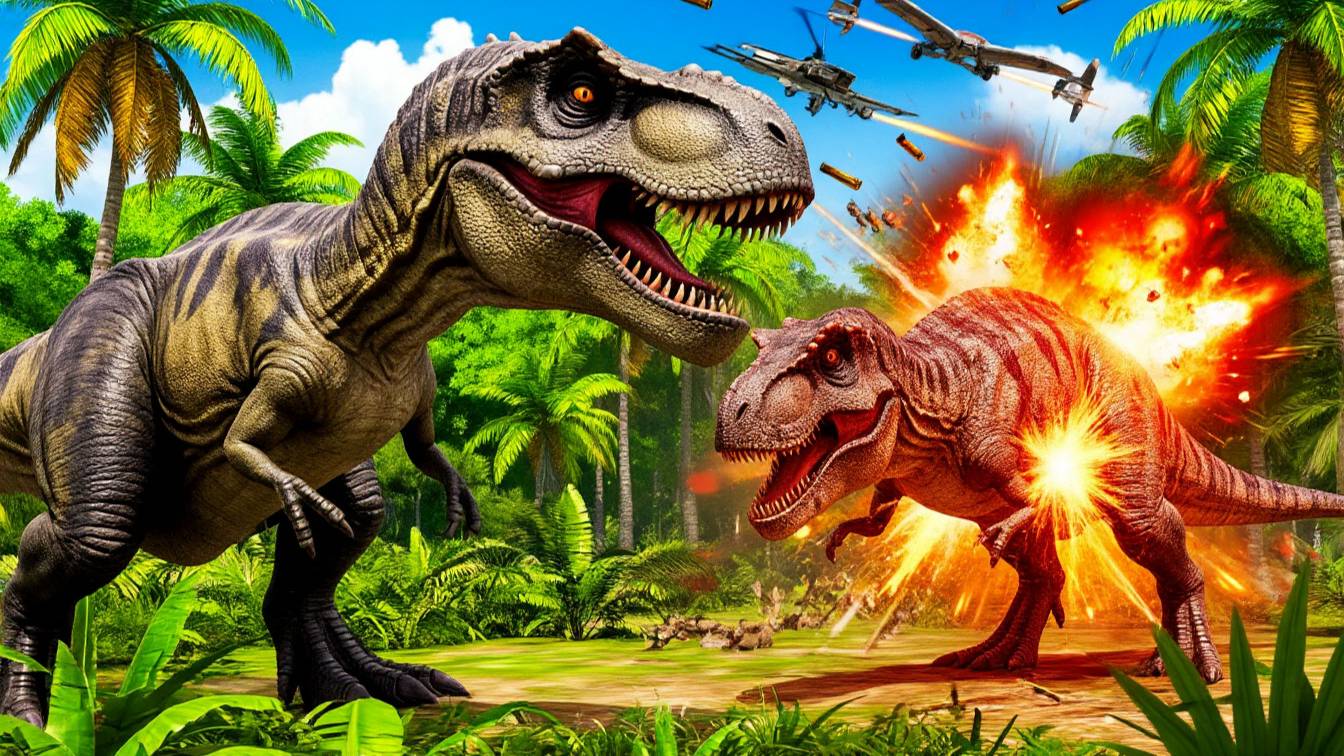 Джунгли ARBS дрожат! 🦖💥 Человек vs. динозавр!