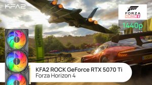 Тест видеокарты KFA2 ROCK GeForce RTX 5070 Ti Black | Forza Horizon 4 | 1440p (2K) разрешение