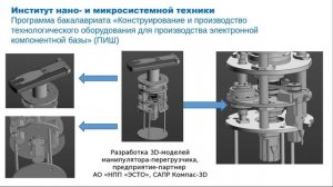 Институт НМСТ. Институт ПИШ. Конструирование и технология электронных средств