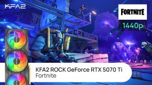 Тест видеокарты KFA2 ROCK GeForce RTX 5070 Ti Black | Fortnite | 1440p (2K) разрешение