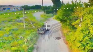 Донбасс. Пикап ВСУ с передвигающимися в нем боевиками уничтожен расчетом ИЦПБТ «Рубикон»