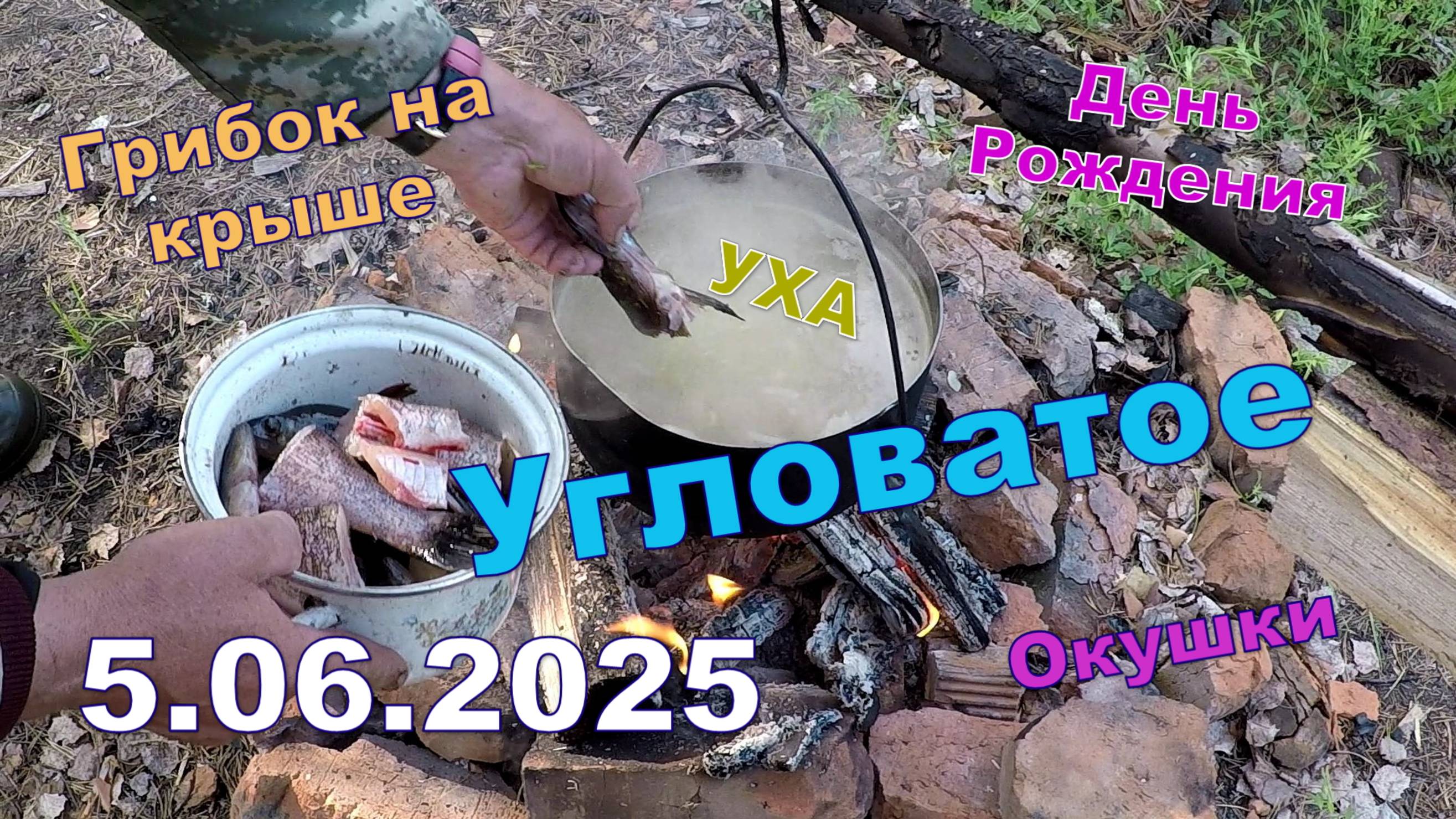 Уха на озере Угловатом. 5.06.2025. Клюёт только мелочь. Рыбалка на удочку. #сезонконтентаRUTUBE