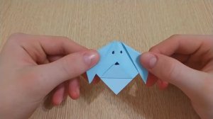 Поделки Оригами: собачка из бумаги своими руками