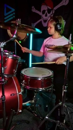 Led Zeppelin - "Good Times Bad Times" (drum cover by Даниил Аристов, 11 лет). Ч.2