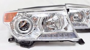Toyota Land Cruiser 200 светодиодный тюнинг комплект фар