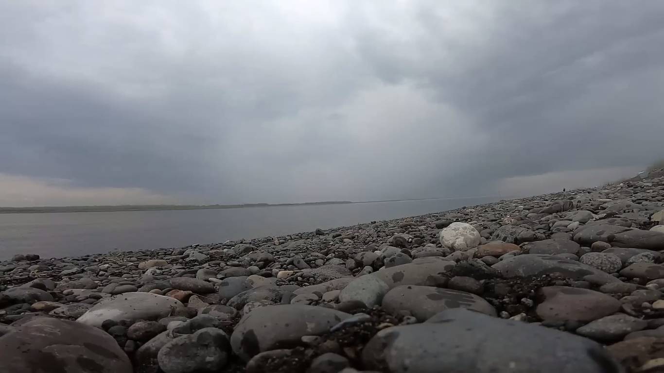Рыбалка на реке Нижняя Тунгуска, погода прогнала нас...