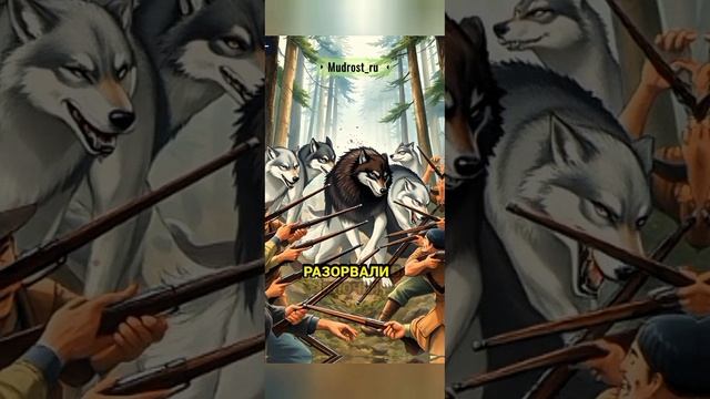 Стая волков и три охотника #мудрость #притчи