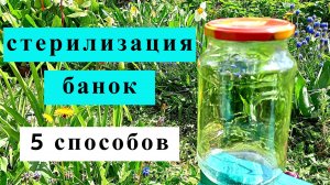 Стерилизация банок для заготовок на зиму. 5 способов.