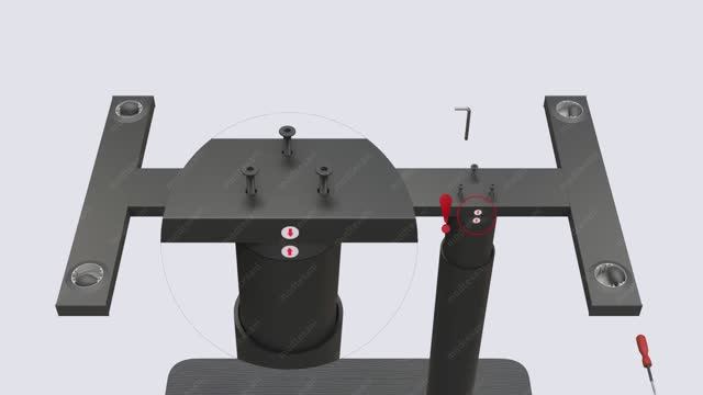Видео с анимацией - сборка стола