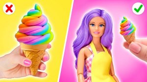 Вкусные угощения и большие сюрпризы! 🍦 Как сделать киоск с мороженым для Барби