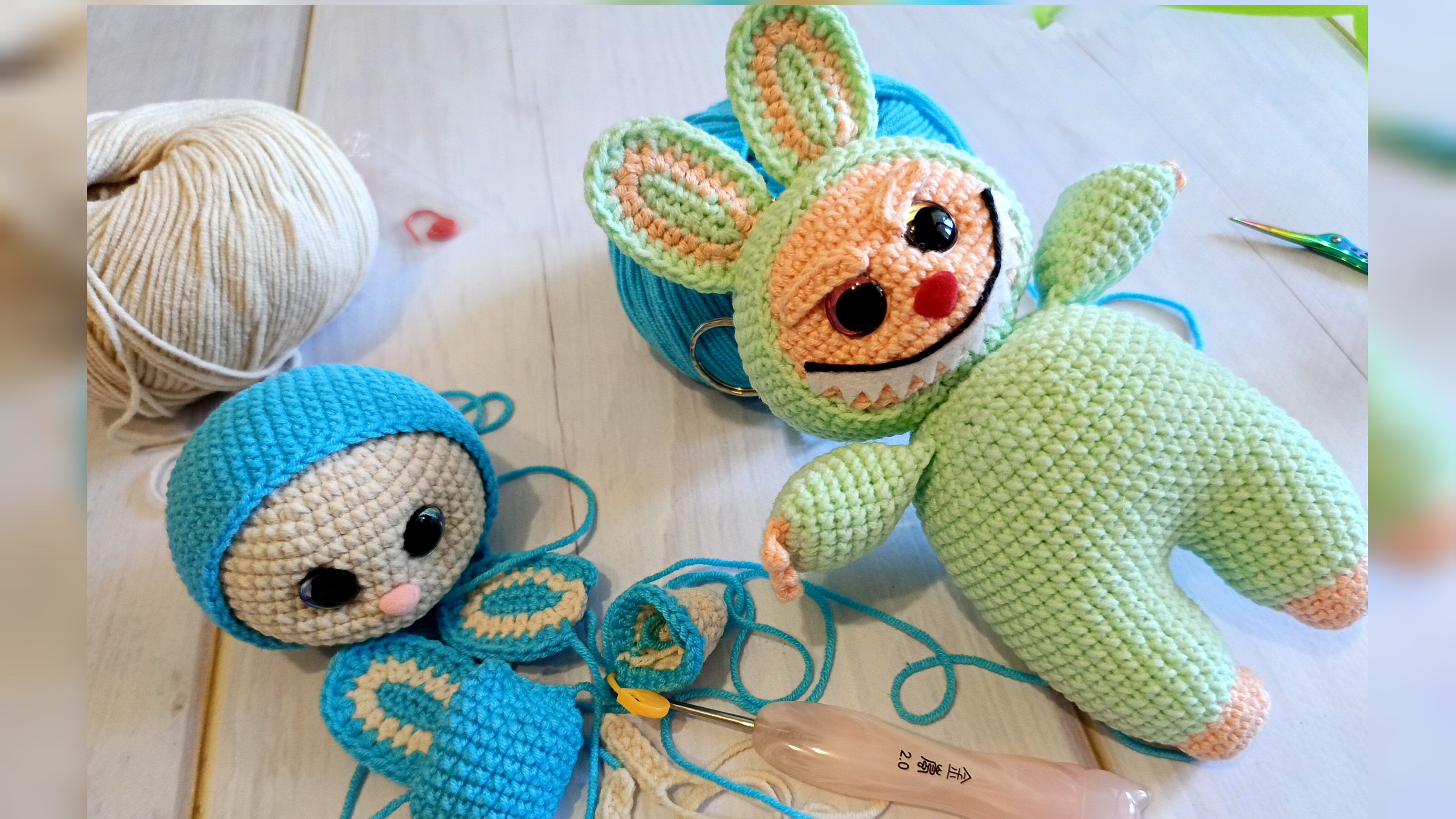 Вяжем крючком Лабубу 🧶 вторая часть