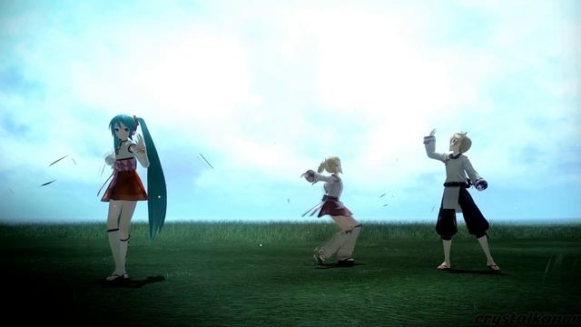 Miku Hatsune, Rin & Len Kagamine - Knife 4K