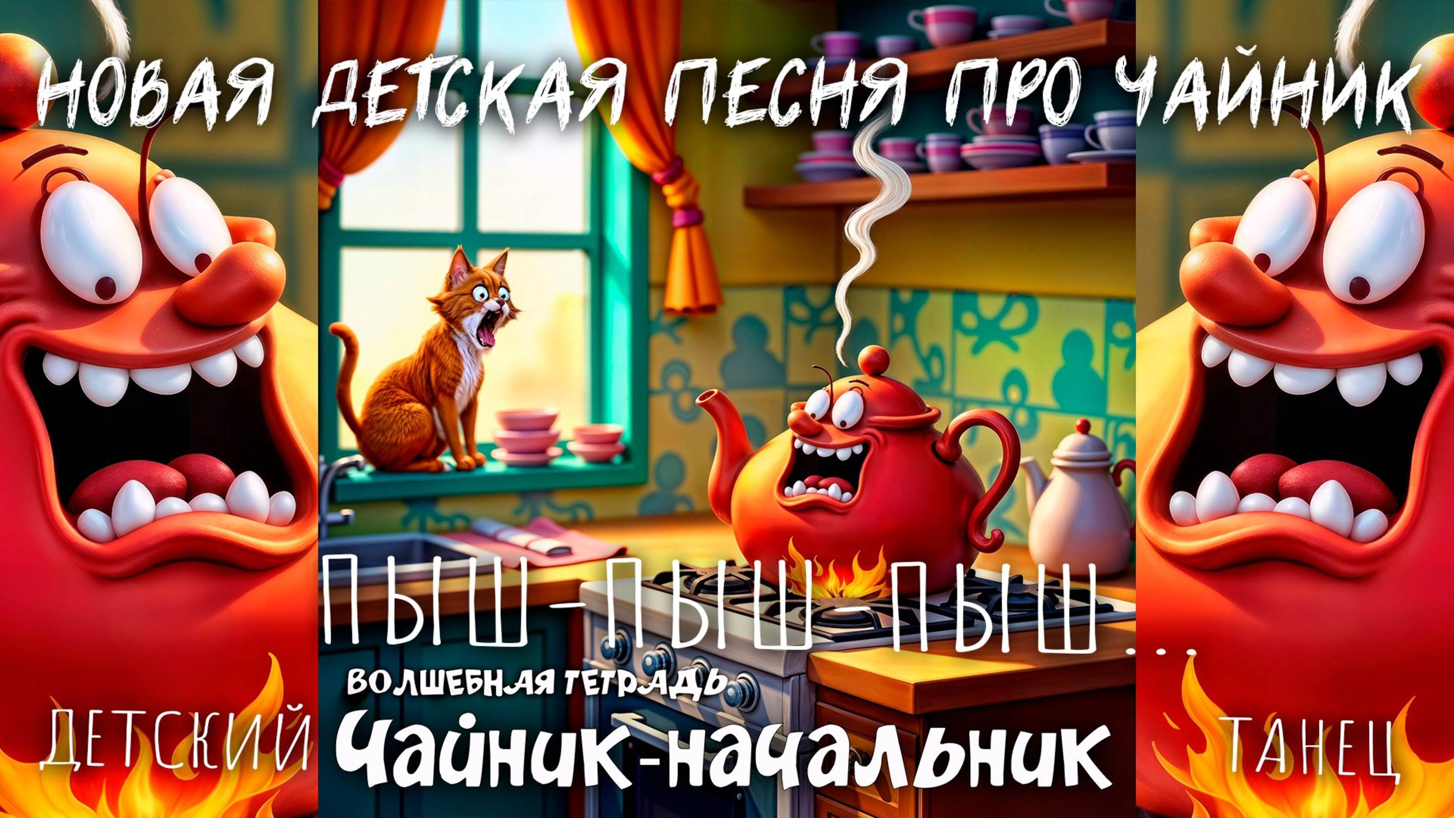 Волшебная тетрадь. "Чайник-начальник". Новая детская песня про надменный чайник. Детский танец.