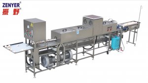 Zenyer 200A egg washer egg washing machine attach with the 604AS accumulator for egg loading