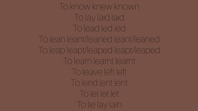 Неправильные Глаголы Часть 11 Irregular Verbs Part 11