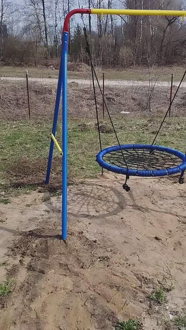 Установка качелей