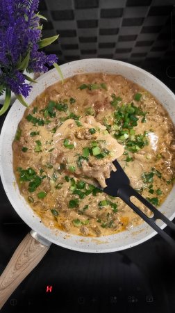 Ну очень вкусное мясо с грибами!