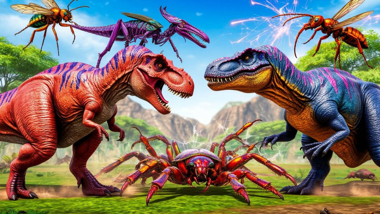 ARBS: Дино-Мутанты против Насекомого Роя! 🦖✨