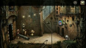 Часть 43 Прохождение игры Machinarium от Bak2ser Идем в бар, берем липкую ленту, ловим мух у бака
