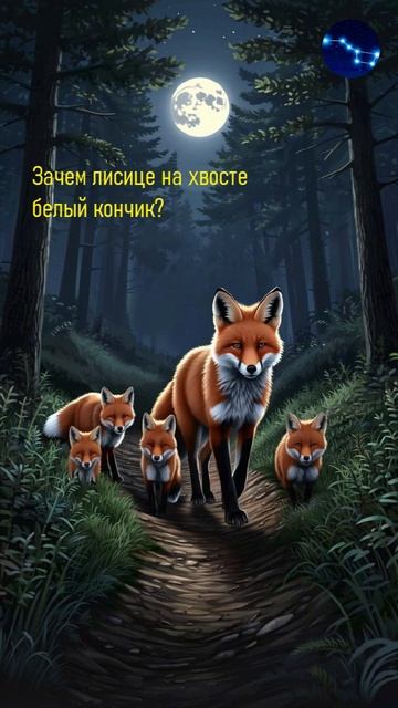 Зачем лисице на хвост  белый кончик?
