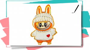 Рисуем игрушку Лабубу_Labubu