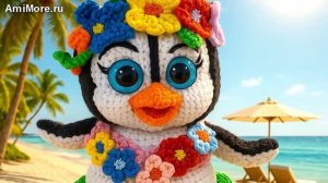 Амигуруми: схема Пингва Гавайка | Игрушки вязаные крючком